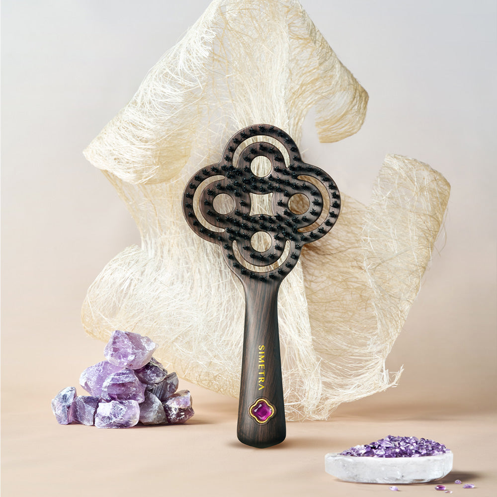 Simetra Lucky Hair Brush Comb – Harness Cosmic Energy with Every Brush